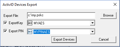 Export Initialized Devices | ActivID Device Initialization Tool | HID ...