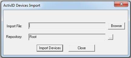 Import an Initialized Device | ActivID Device Initialization Tool | HID ...