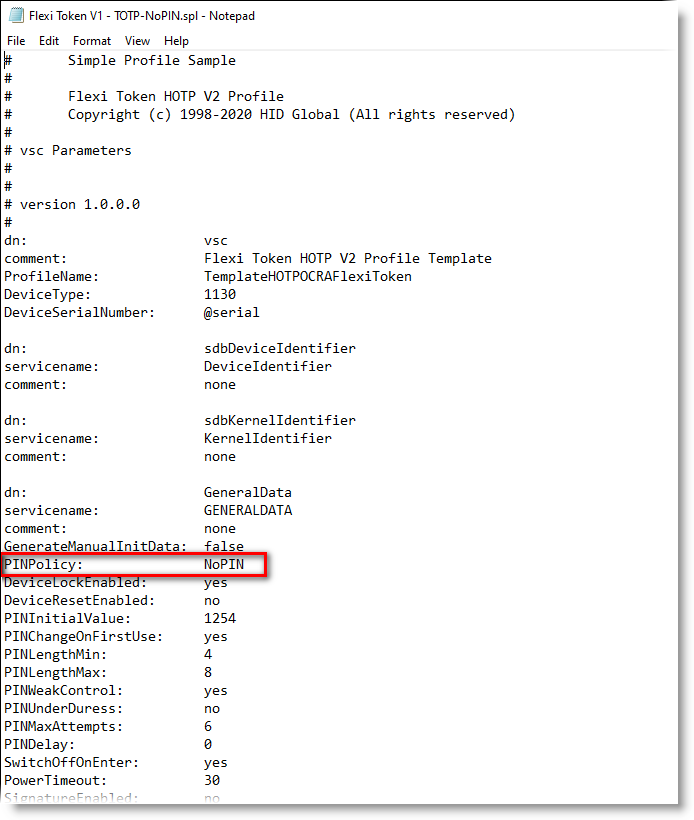 Modify an Initialization Profile | ActivID Device Initialization Tool ...