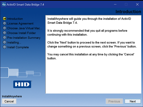 Installing the Smart Data Bridge for Windows