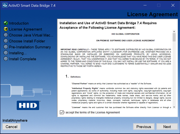 Installing the Smart Data Bridge for Windows