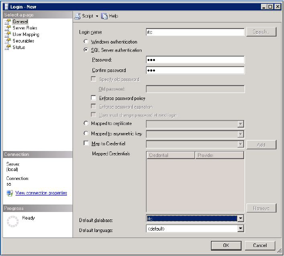 Configuring Microsoft SQL Server