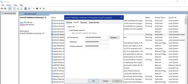Installing Validation Authority on Windows