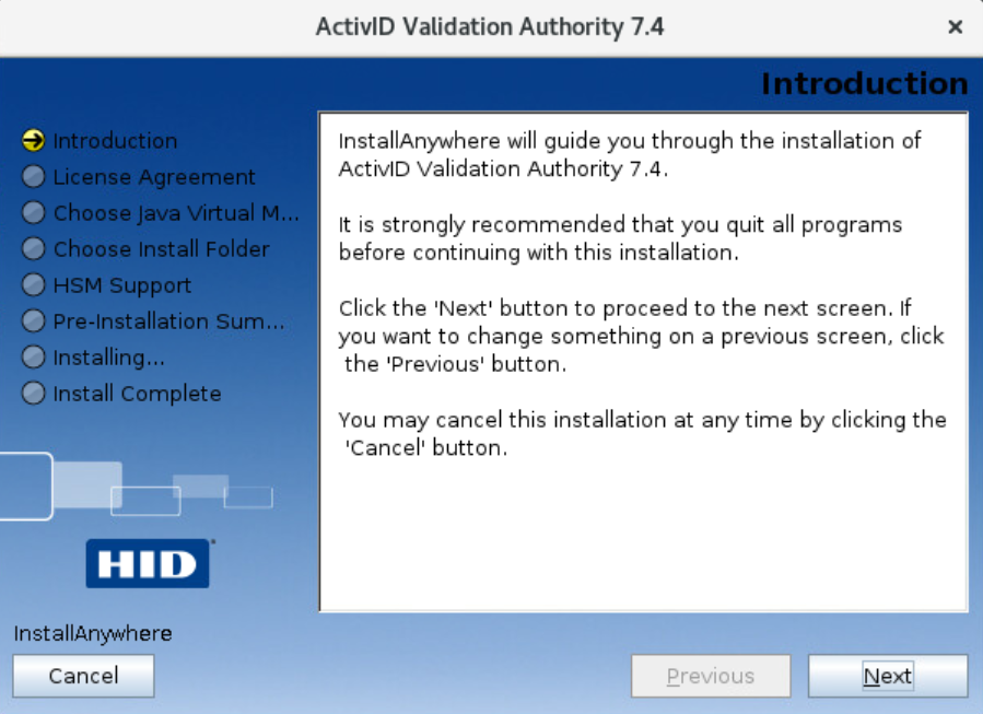 Installing Validation Authority on Linux