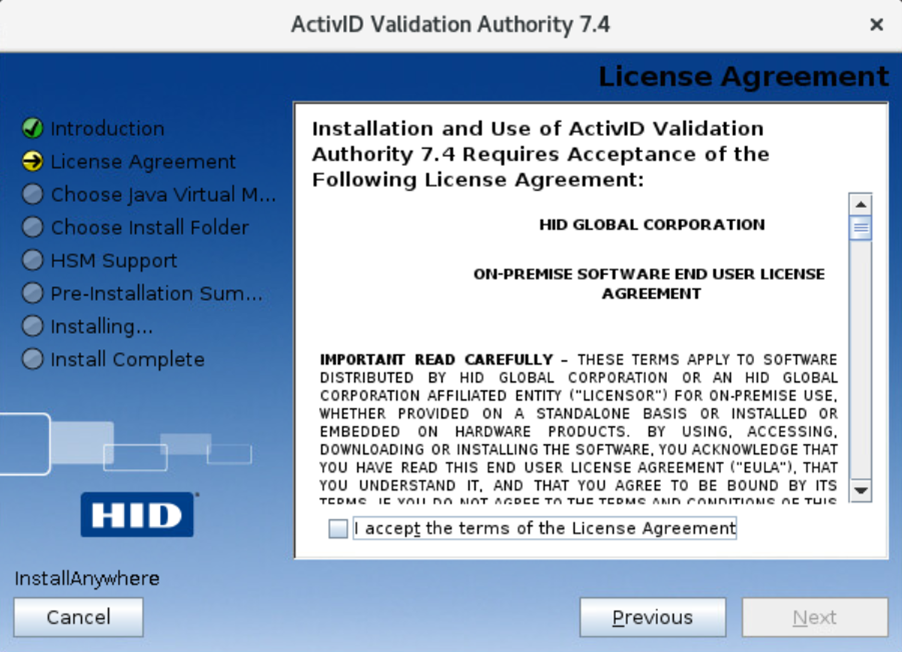Installing Validation Authority on Linux