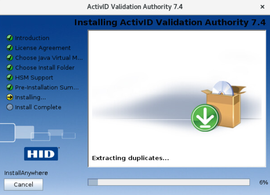 Installing Validation Authority on Linux