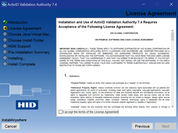 Installing Validation Authority on Windows