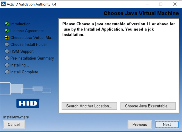 Installing Validation Authority on Windows