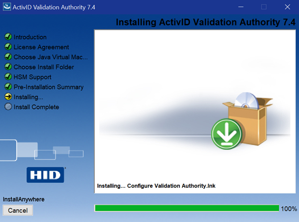 Installing Validation Authority on Windows