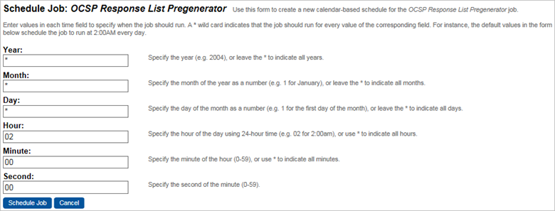 Configure Job Scheduling