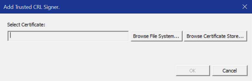 Configure MiniCRL Trust