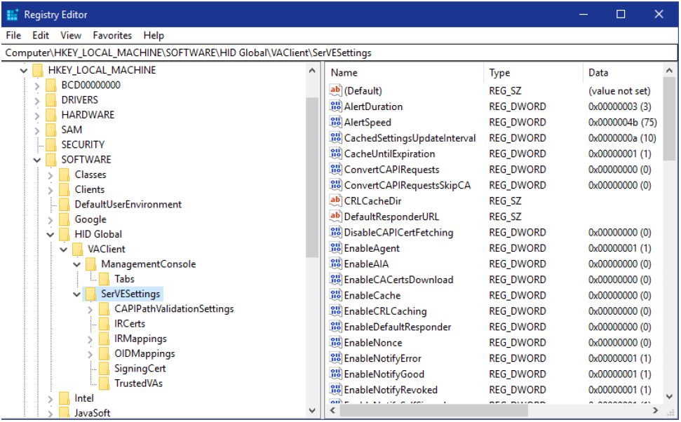 Registry Keys and Values