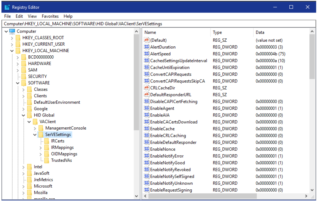 Registry Keys and Values