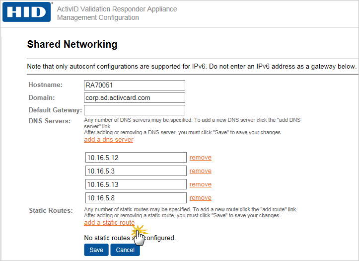 Configure Network Settings