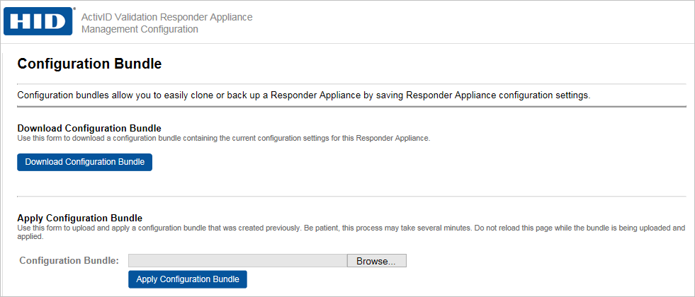Create and Apply Configuration Bundle
