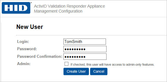 Creating New User Account