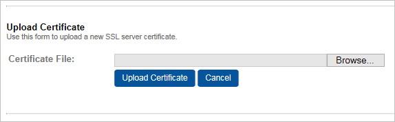 Update / Create Server Certificate (Generate Request)
