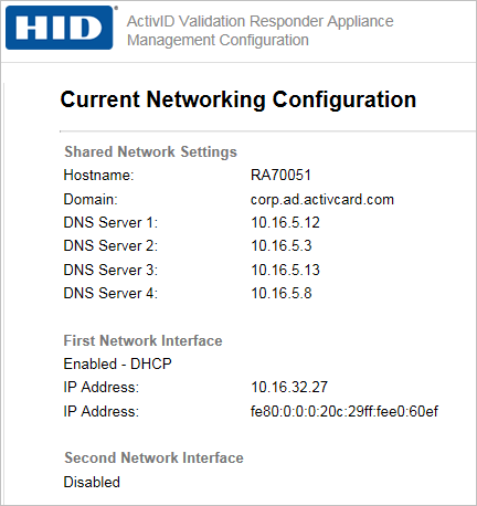 Configure Network Settings
