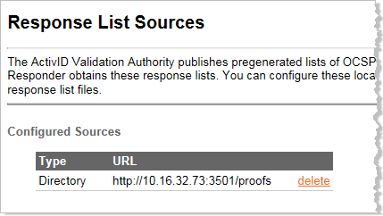 Procedure 1: Configure Response List Sources