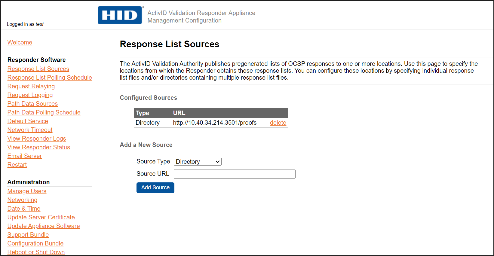Procedure 1: Configure Response List Sources