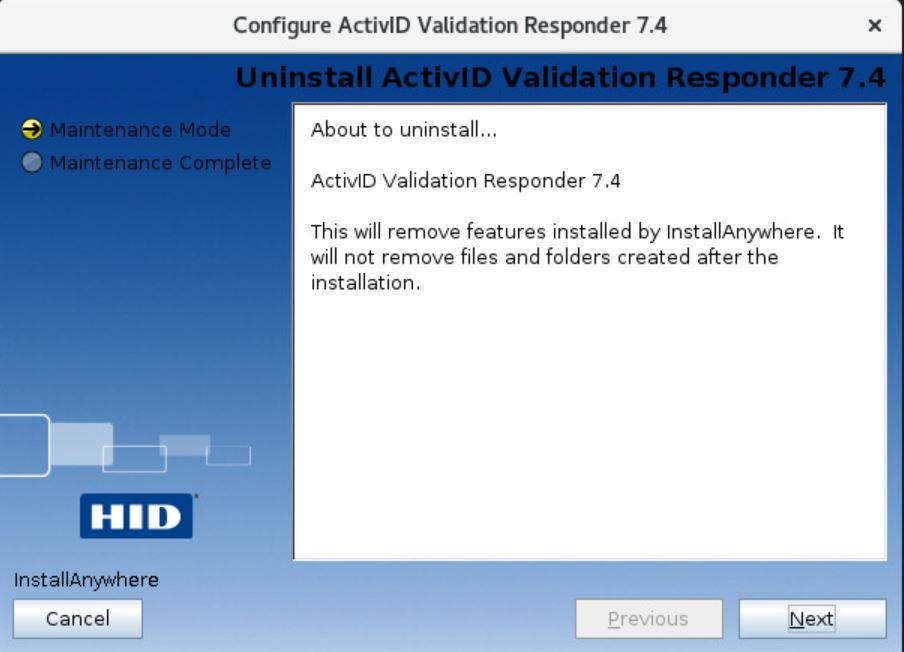 Uninstalling Validation Responder on Linux