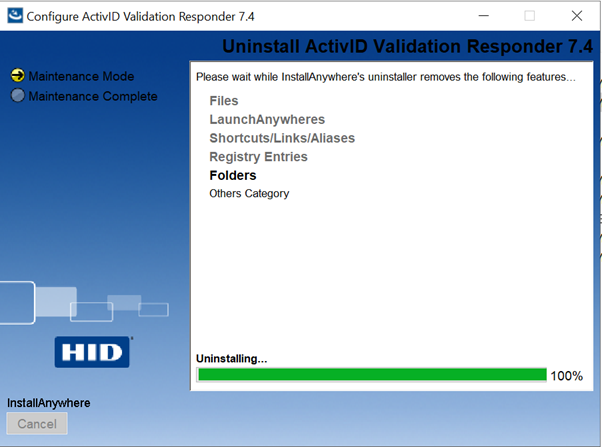 Uninstalling the Validation Responder on Windows