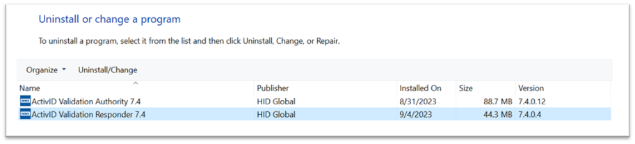 Uninstalling the Validation Responder on Windows