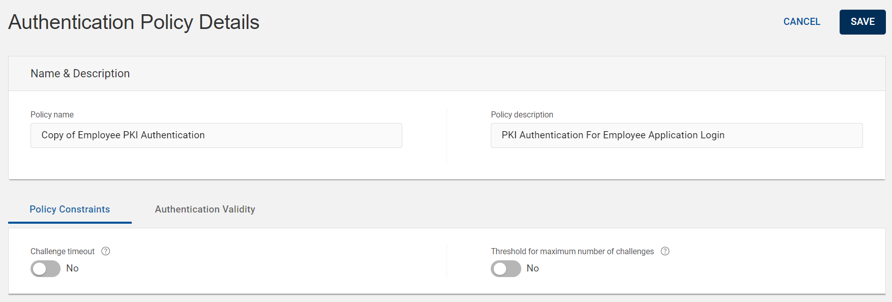 Configuring PKI Authentication Policies