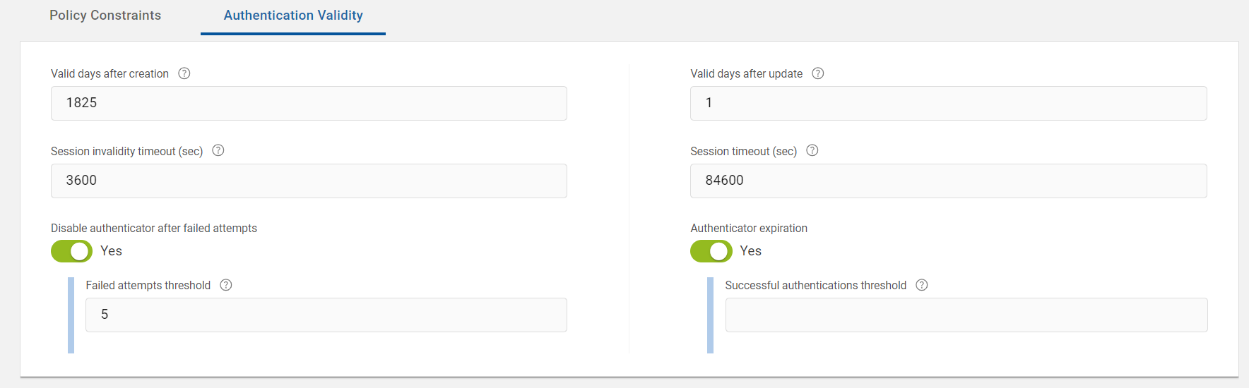 Configuring PKI Authentication Policies