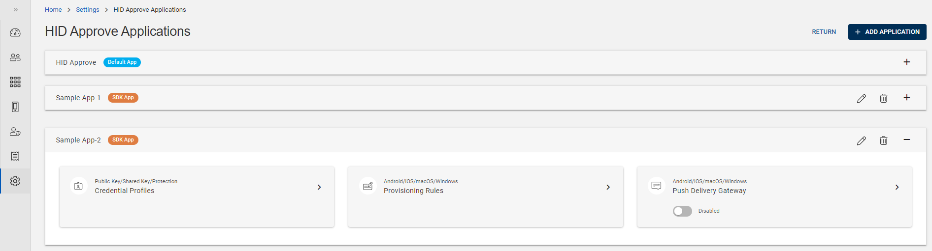 List of Applications