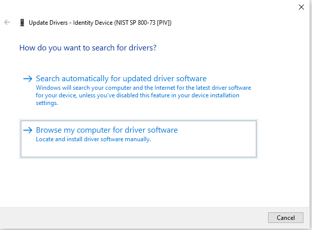 Upgrading the Minidriver