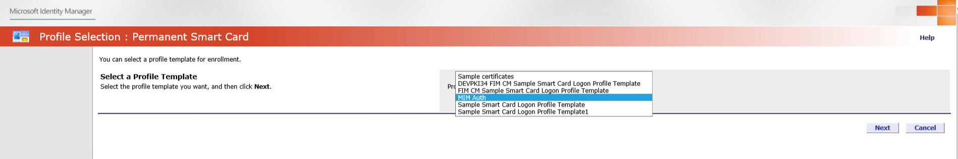 Initializing a Permanent Card using Microsoft Identity Manager (MIM)