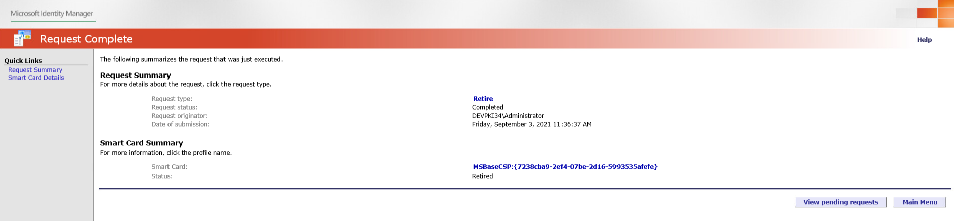 Resetting the Smart Card using Microsoft Identity Manager (MIM)