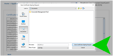 Generate a Certificate Signing Request | HID Crescendo Management Tool ...