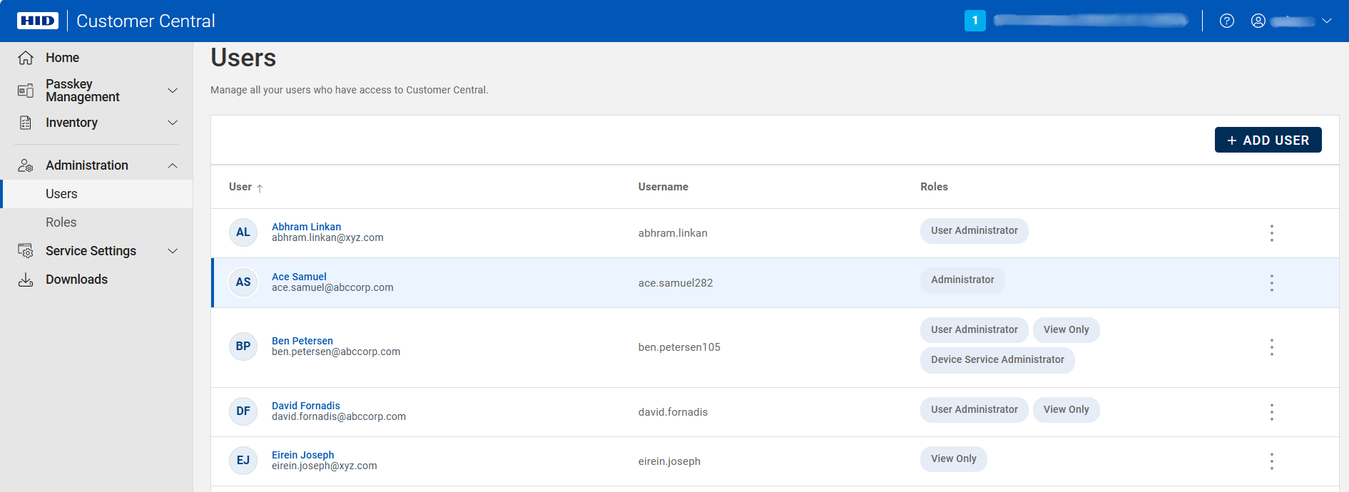 View a User Account | Customer Central | HID Global Corporation