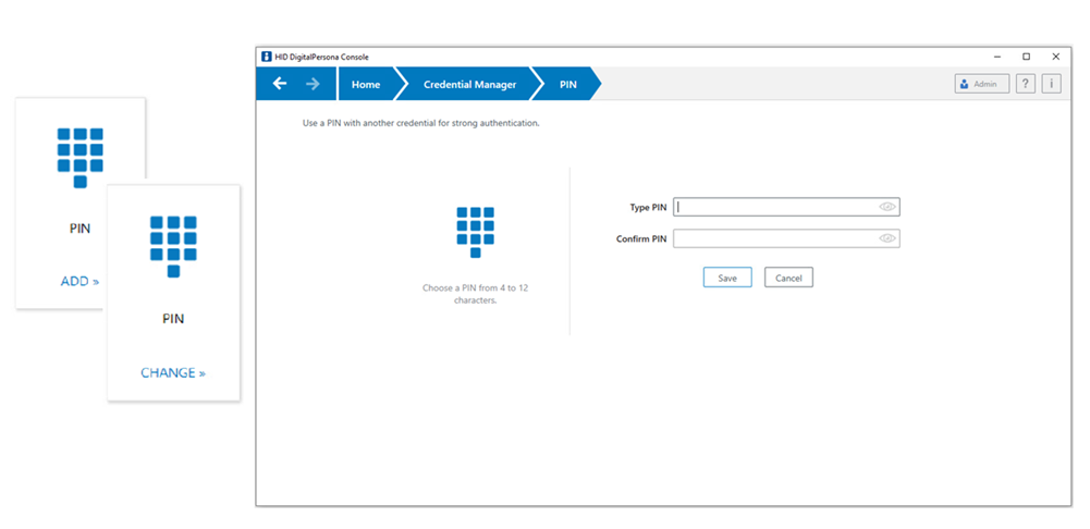PIN Credentials | DigitalPersona AD | HID Global
