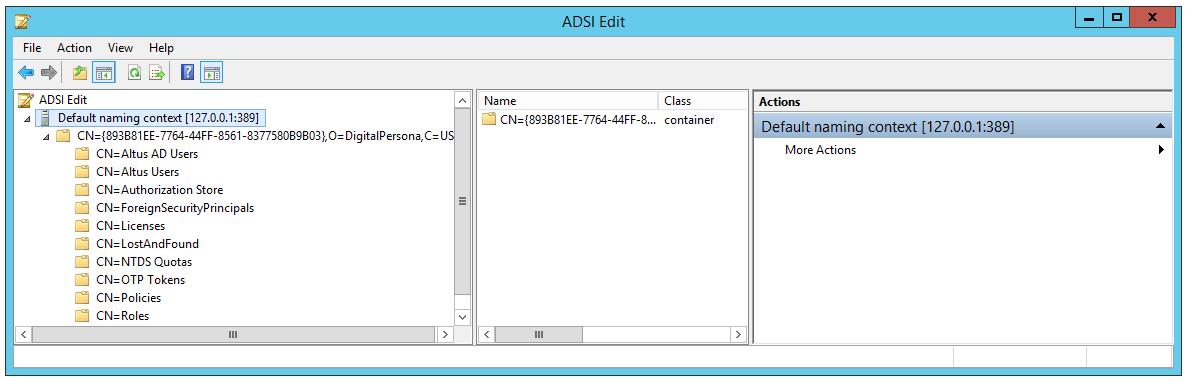Using the ADSI Edit Tool | DigitalPersona LDS | HID Global