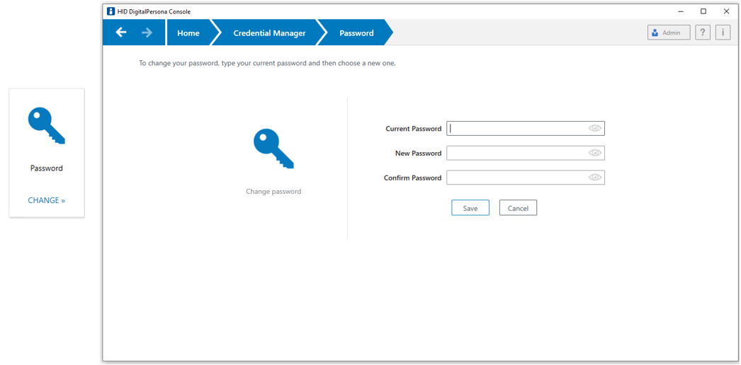 Password Credentials | DigitalPersona LDS | HID Global