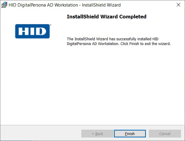 Installing DigitalPersona AD Workstation | DigitalPersona AD | HID Global