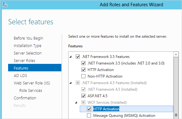 Add Server Roles and Features | DigitalPersona LDS | HID Global