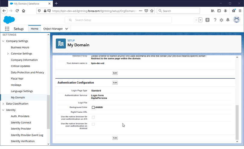 Integrating with Salesforce | DigitalPersona LDS | HID Global