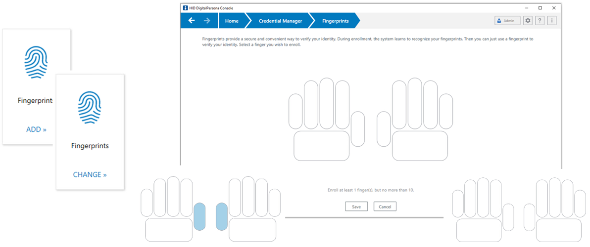 Fingerprint Credentials | DigitalPersona LDS | HID Global