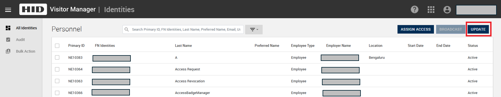 Customizing Labels in HID Visitor Manager