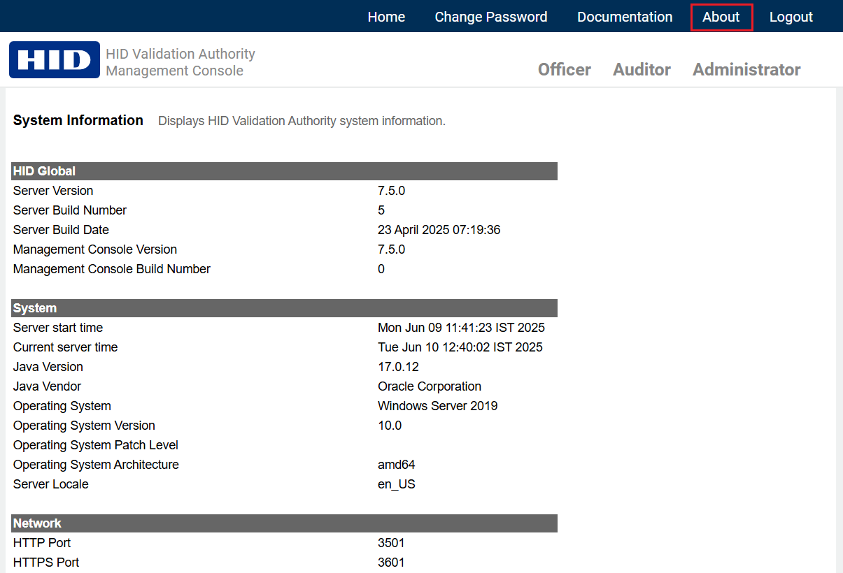 View System Information