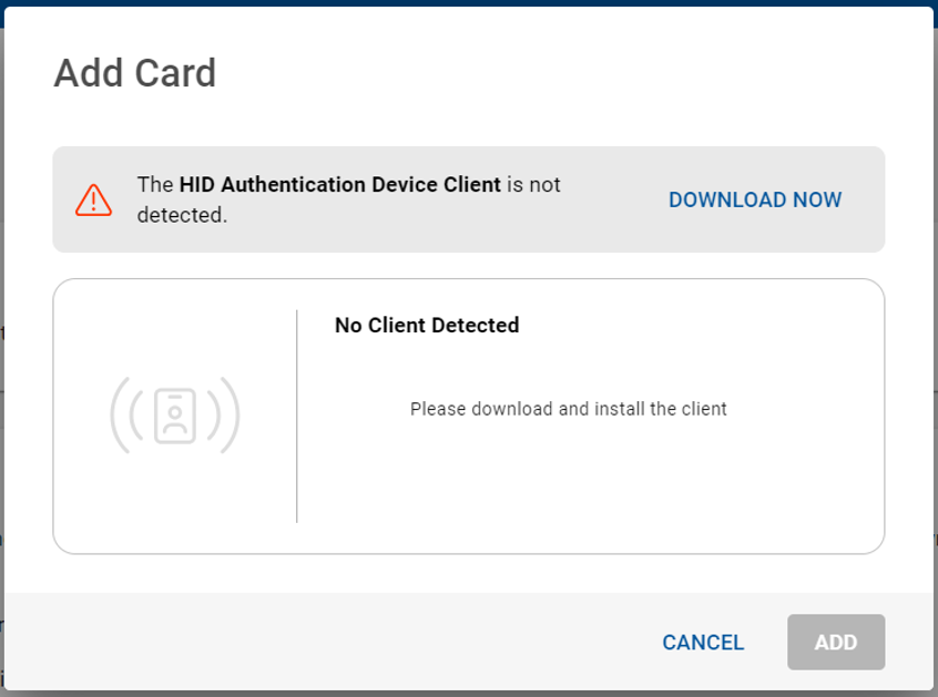 Download and Install the HID Authentication Device Client