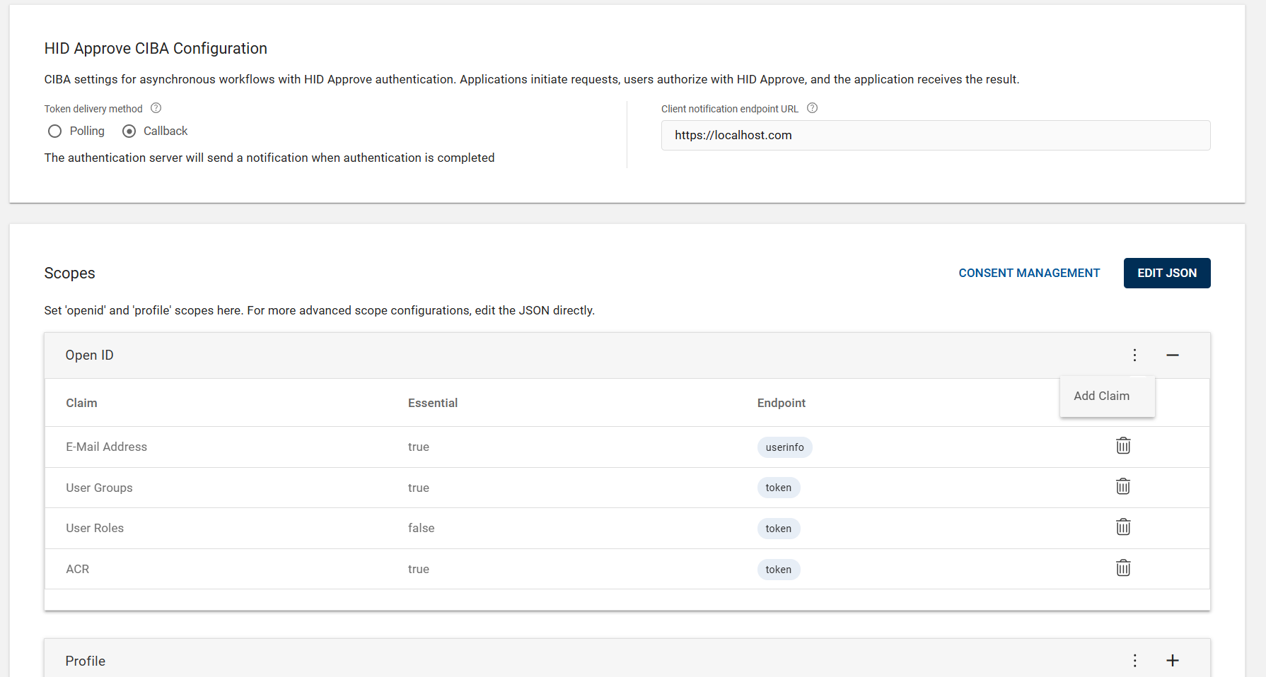 Editing an Application